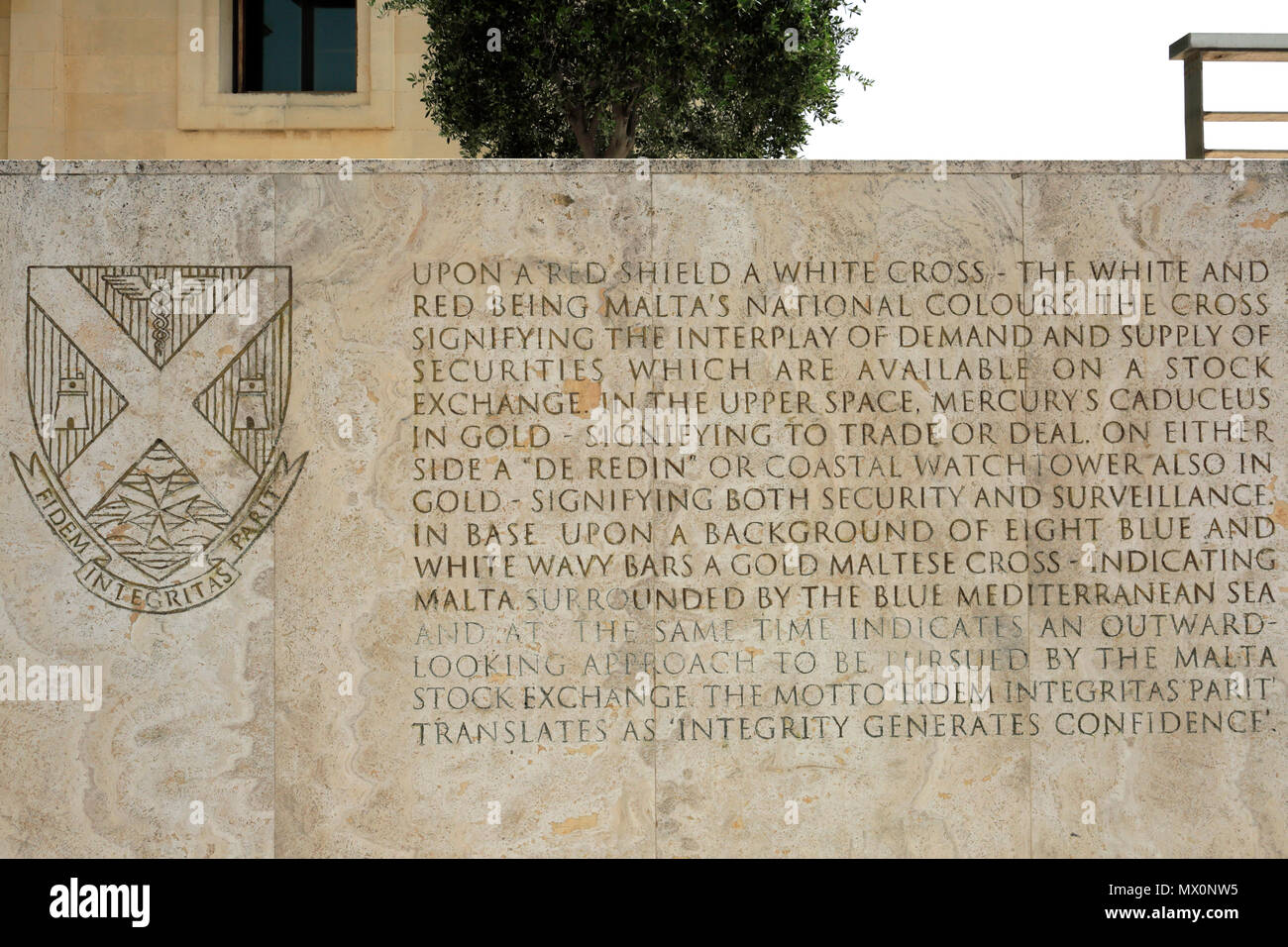 The Malta Stock Exchange building in former Garrison Chapel, Castille ...