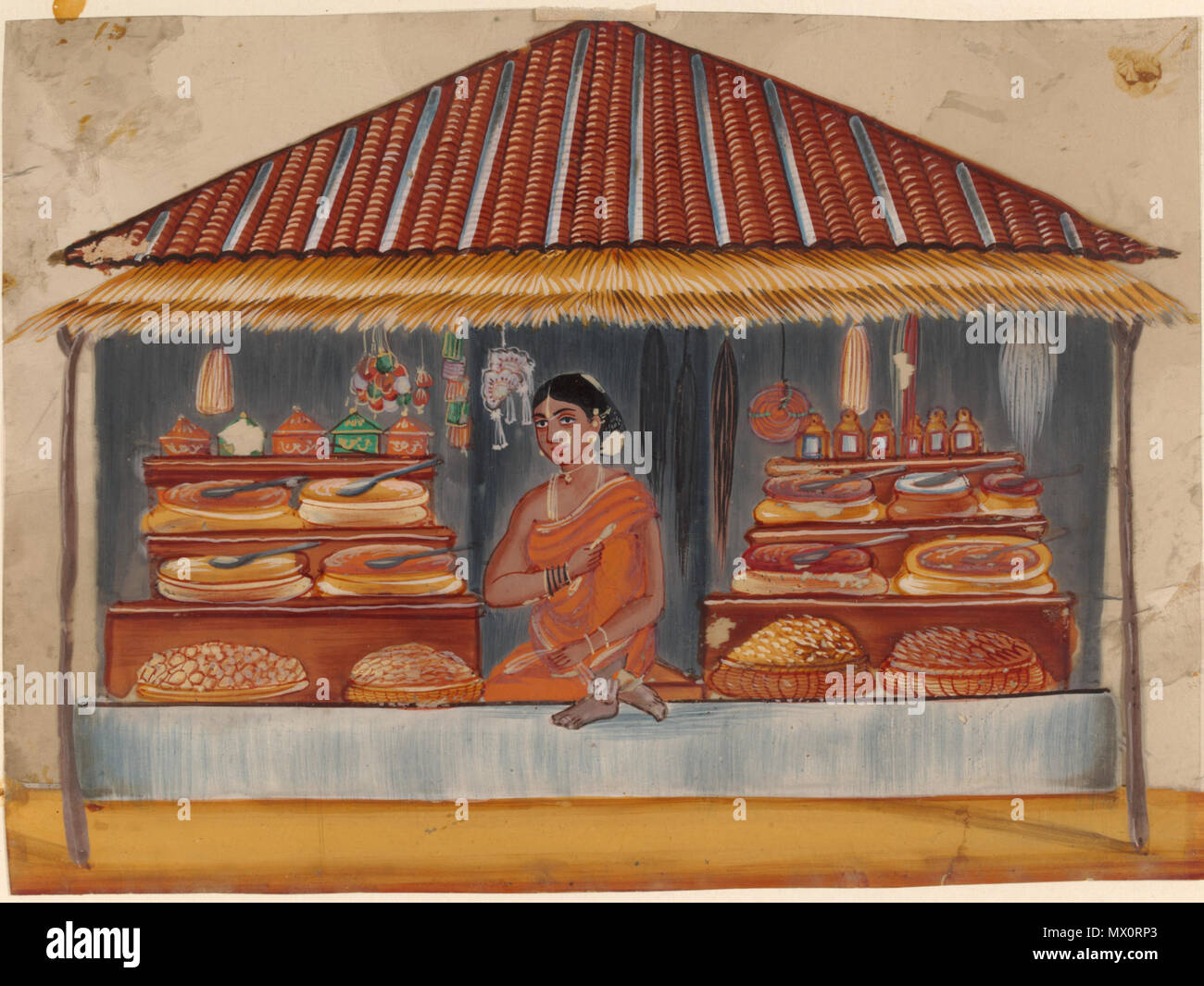 . English: One of ten drawings of shops. circa 1860 (made). Unknown ...