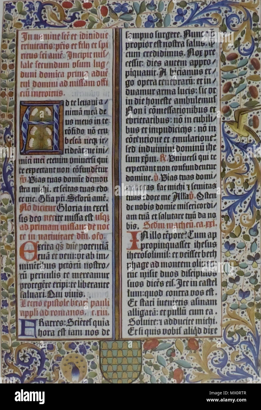 . Français : Missel manuscrit selon l'usage de Lyon, copié entre 1457 ...