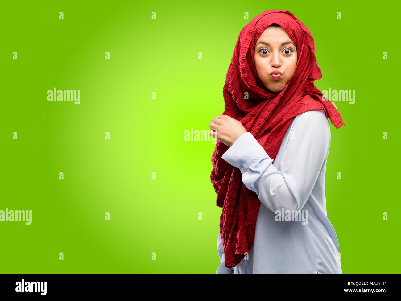 Puff out cheeks hi-res stock photography and images - Alamy