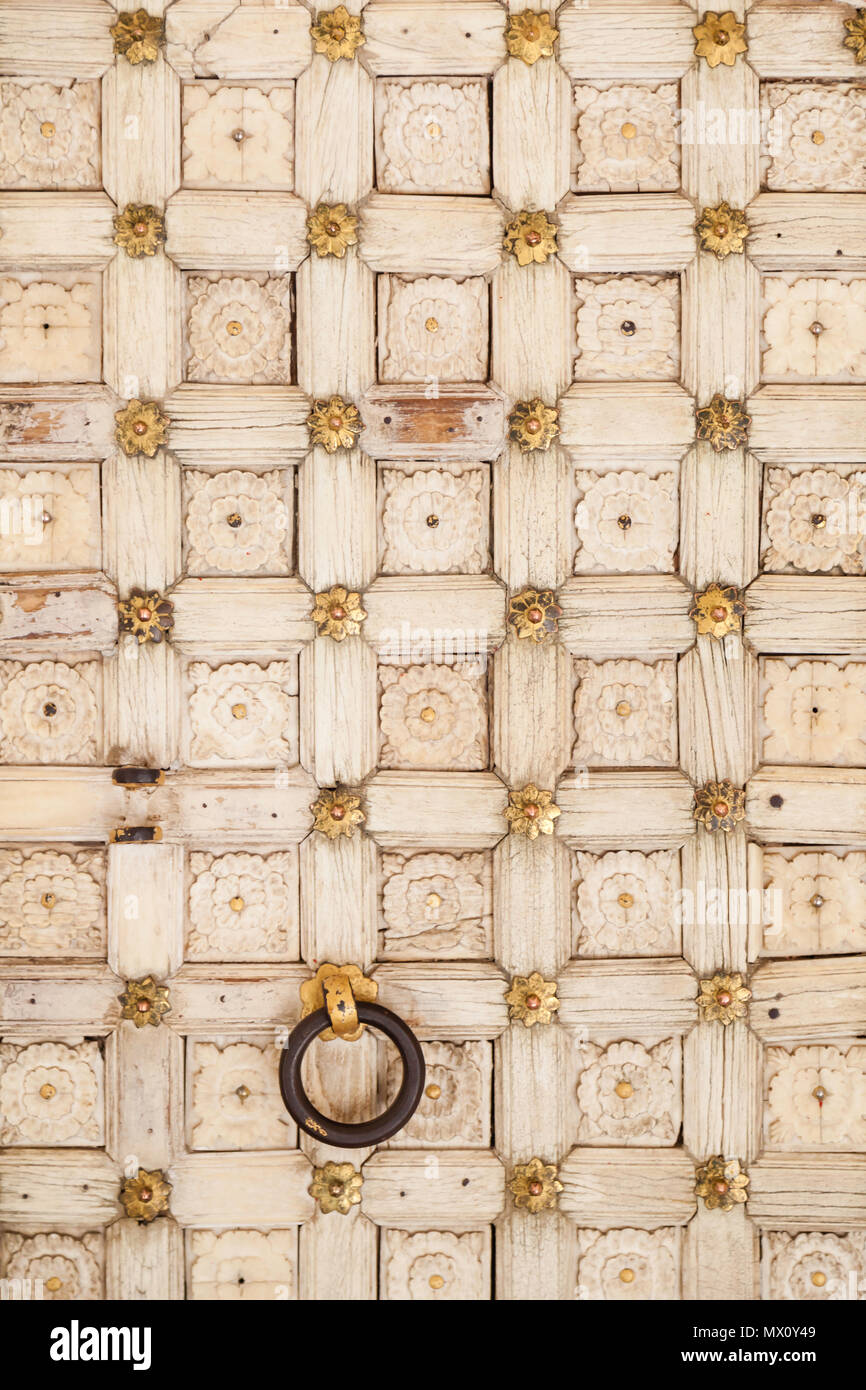 I love the repeating patterns on this old wooden door inside the City ...