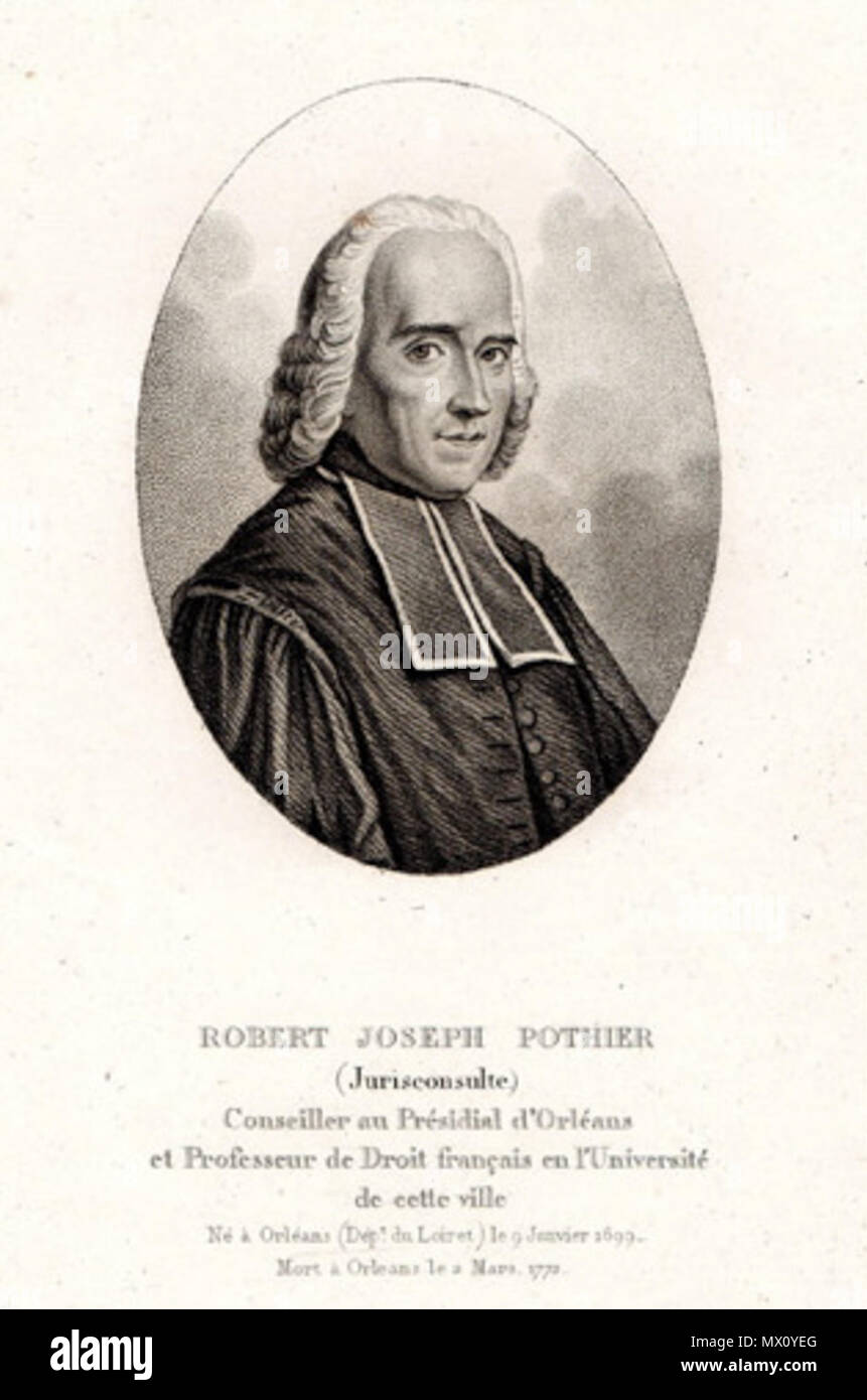 Pothier robert joseph hi-res stock photography and images - Alamy