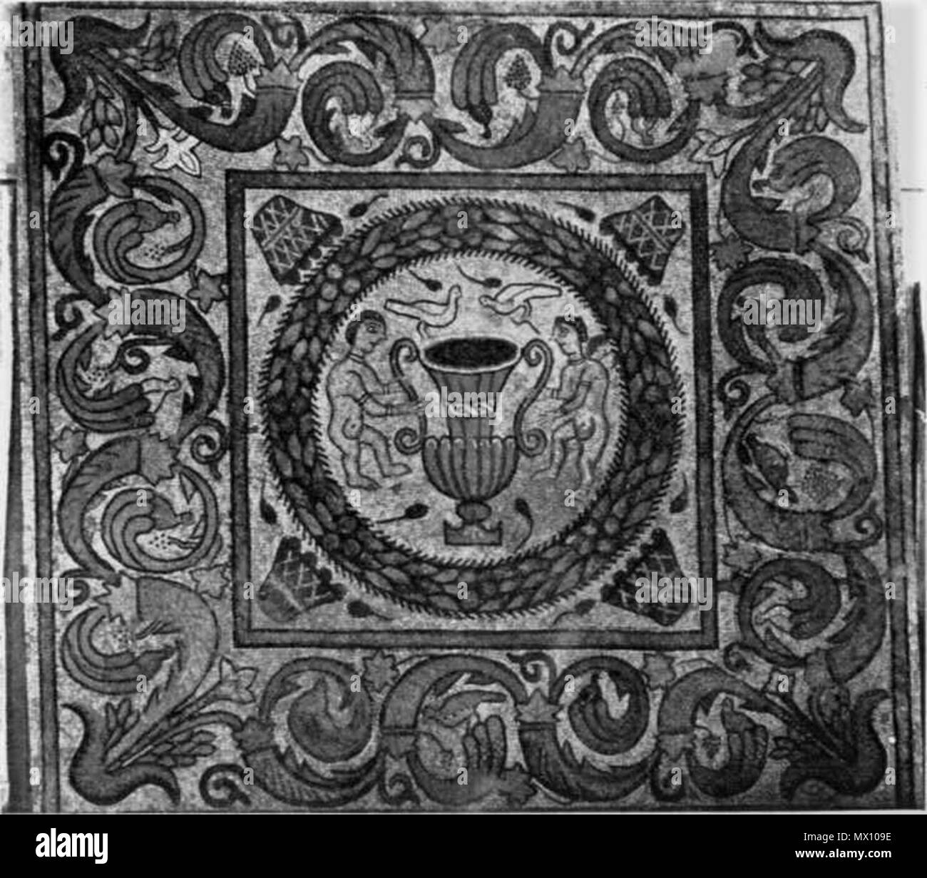 Mosaic art work Black and White Stock Photos & Images - Alamy