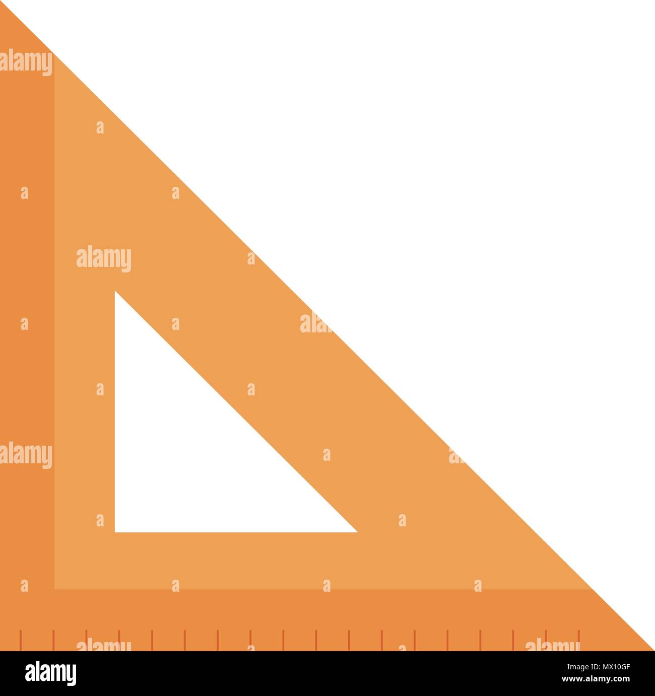 triangular geometric rule school vector illustration design Stock ...