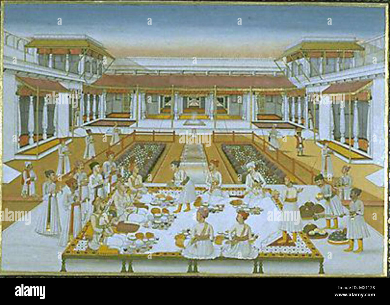 . English: Navab Imad ul-Mulk, a mid-18th-century kingmaker, holds a ...