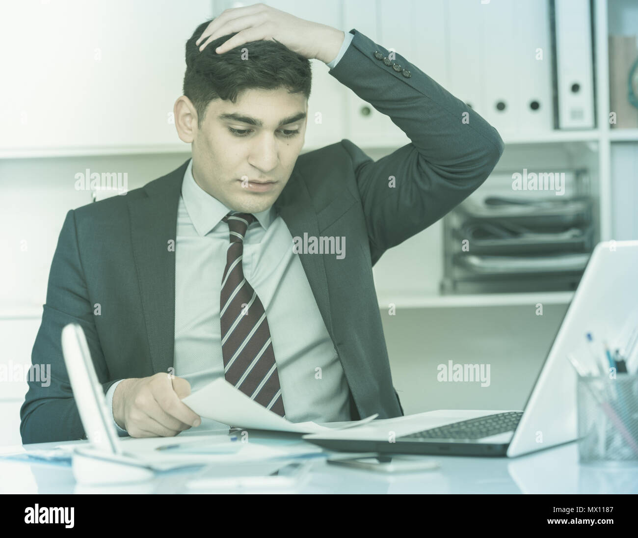 Manager having complicated issue hi-res stock photography and images ...