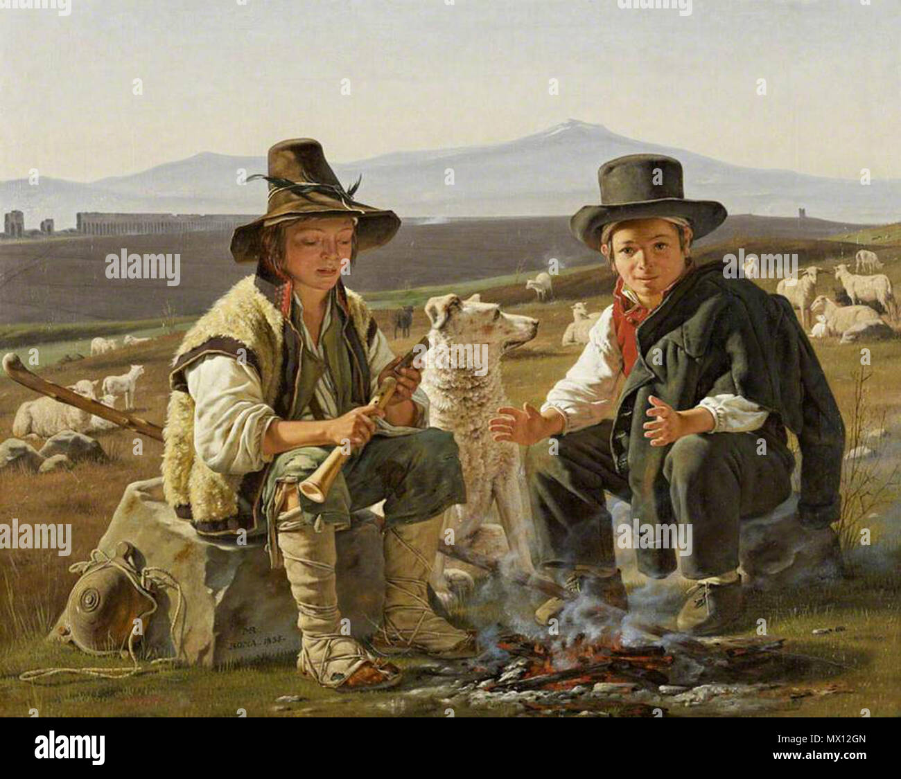. Two Shepherd Boys in the Roman Campagna . English: Two Shepherd Boys ...