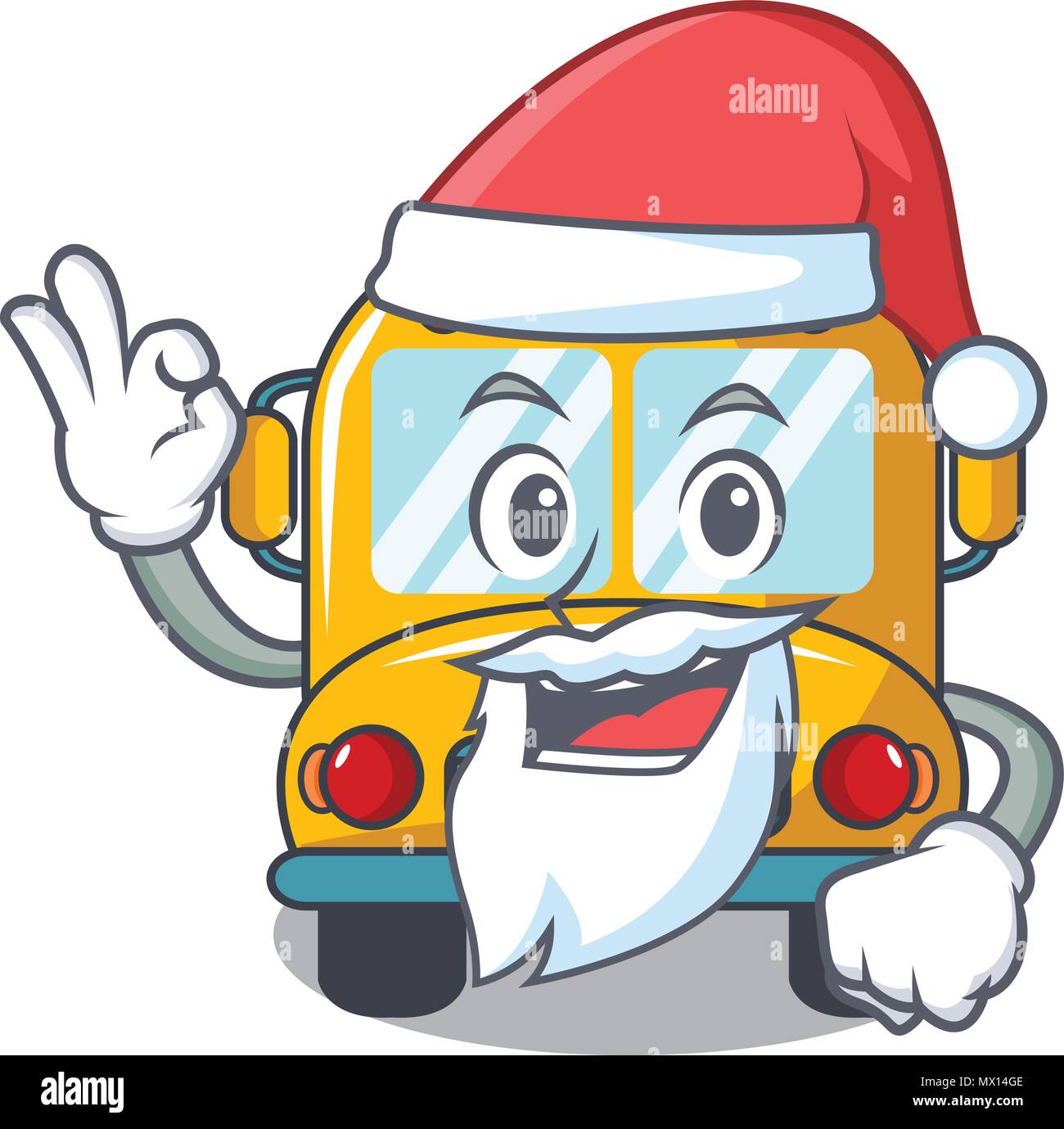 Santa bus Stock Vector Images - Alamy