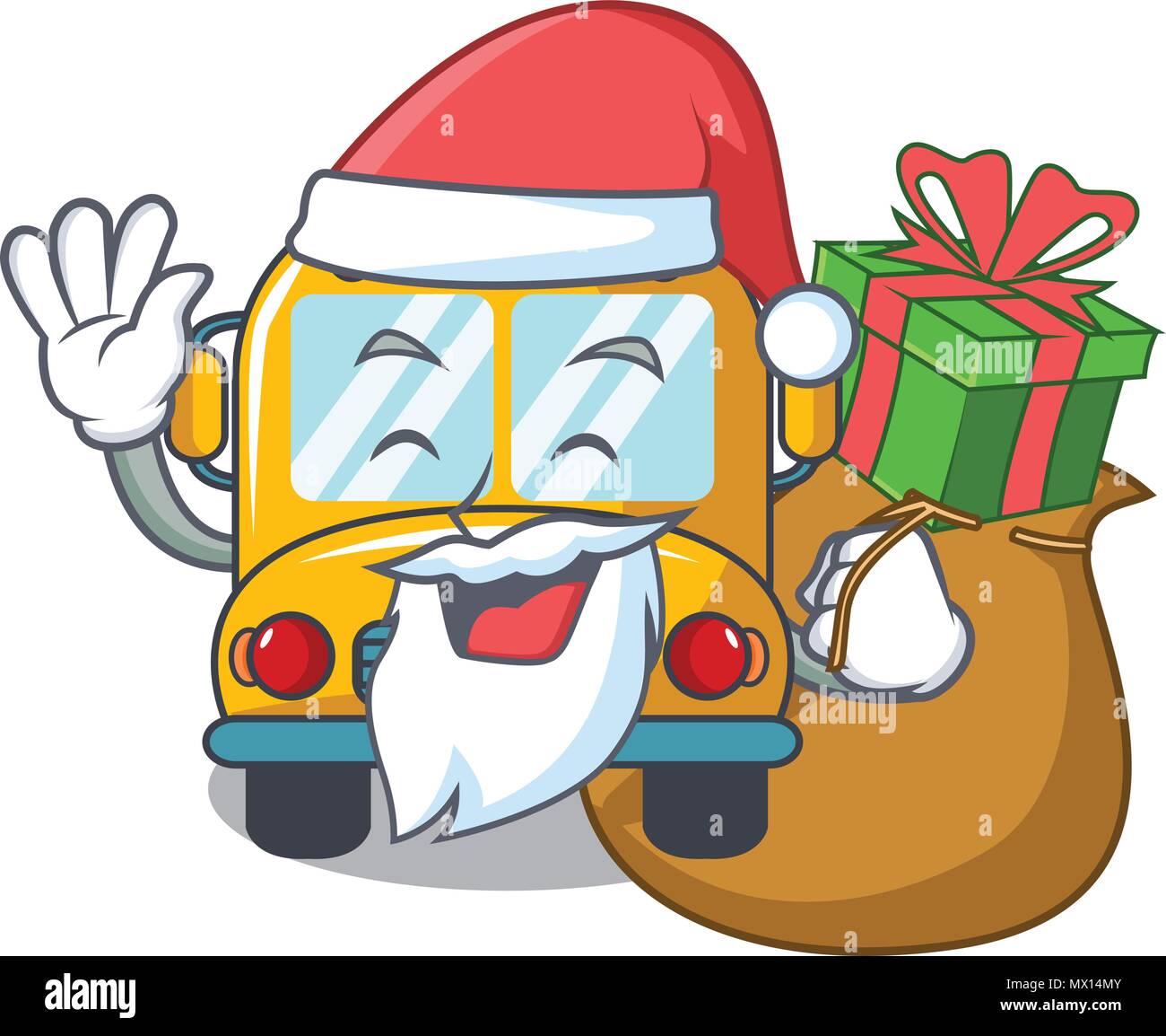 Santa Bus Stock Vector Images - Alamy