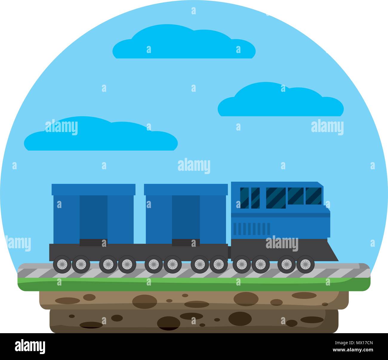 side train transport wagon way carriage Stock Vector Image & Art - Alamy