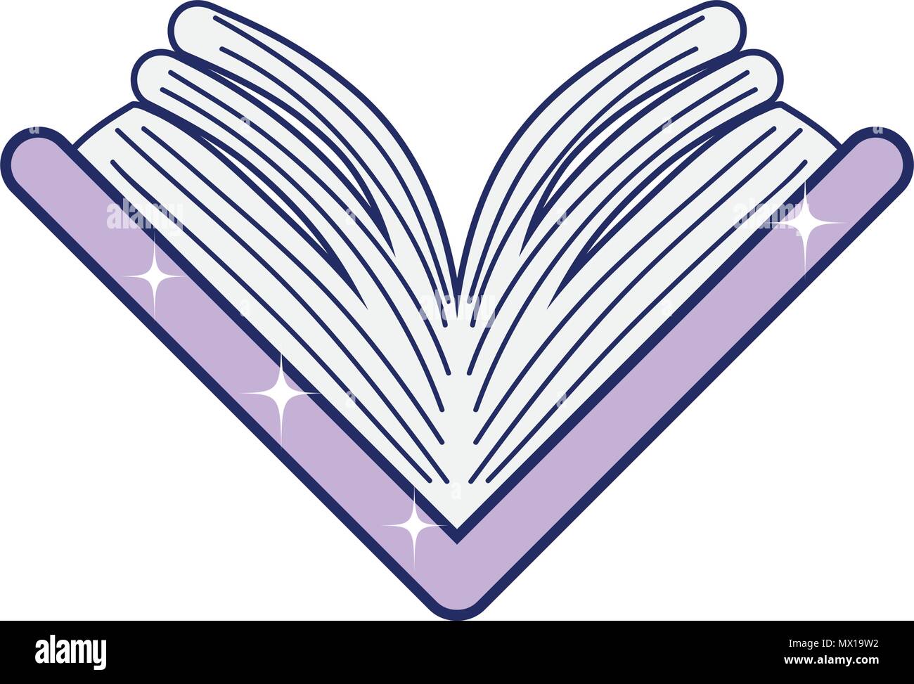 open book front board papers information Stock Vector Image & Art - Alamy