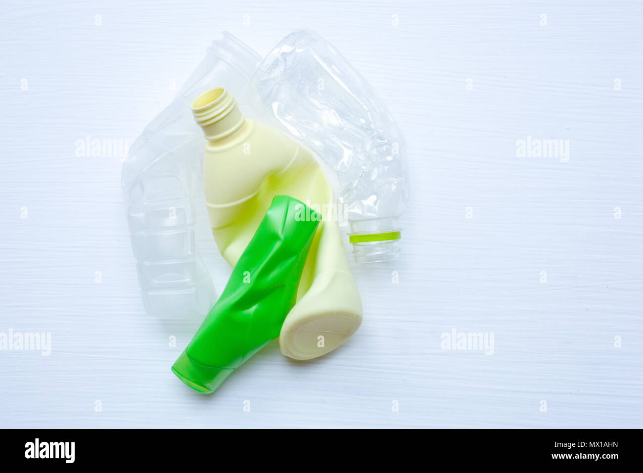 Empty plastic bottle for recycling isolated on over white background ...