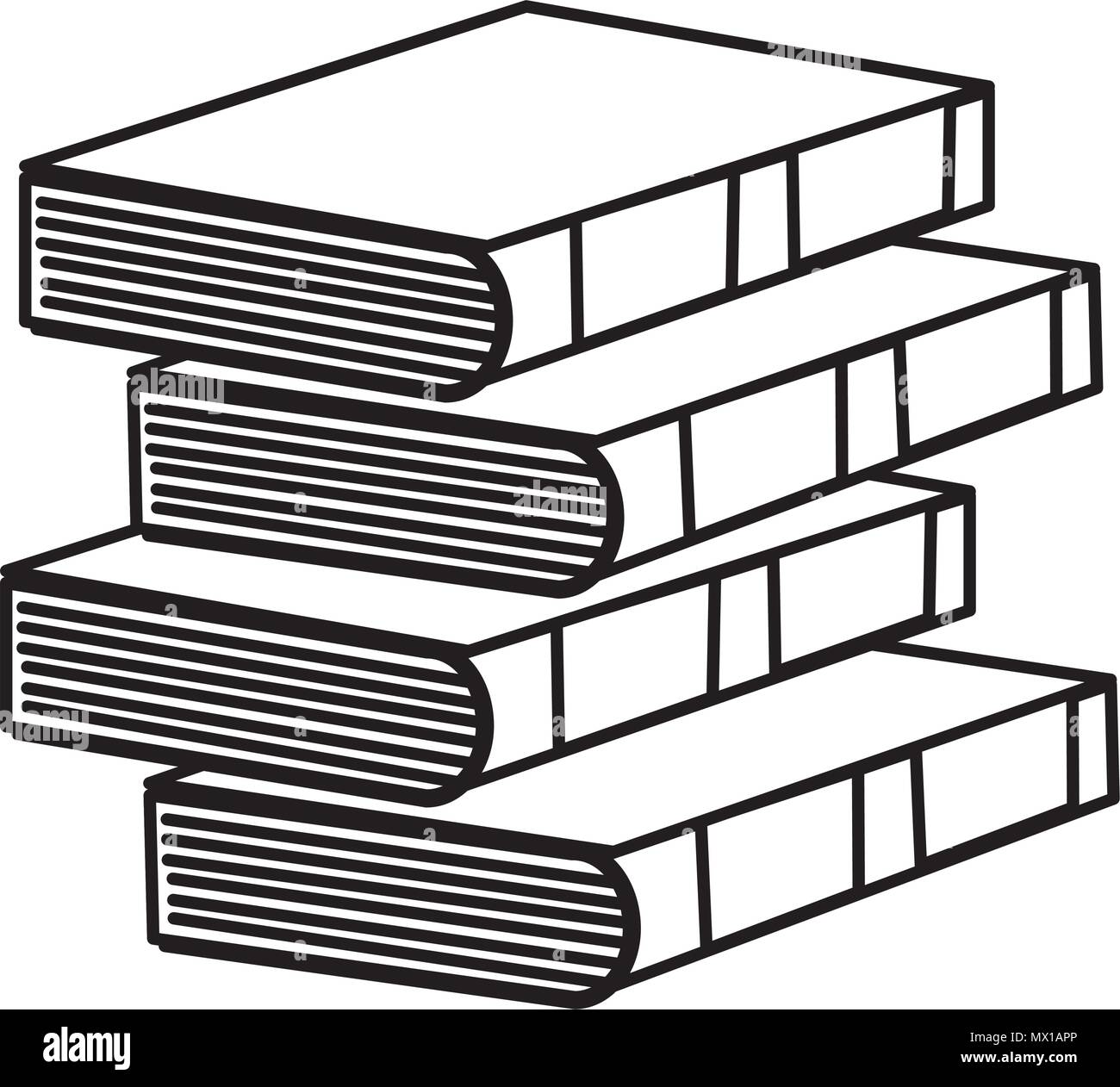 line books front board style papers information Stock Vector Image ...