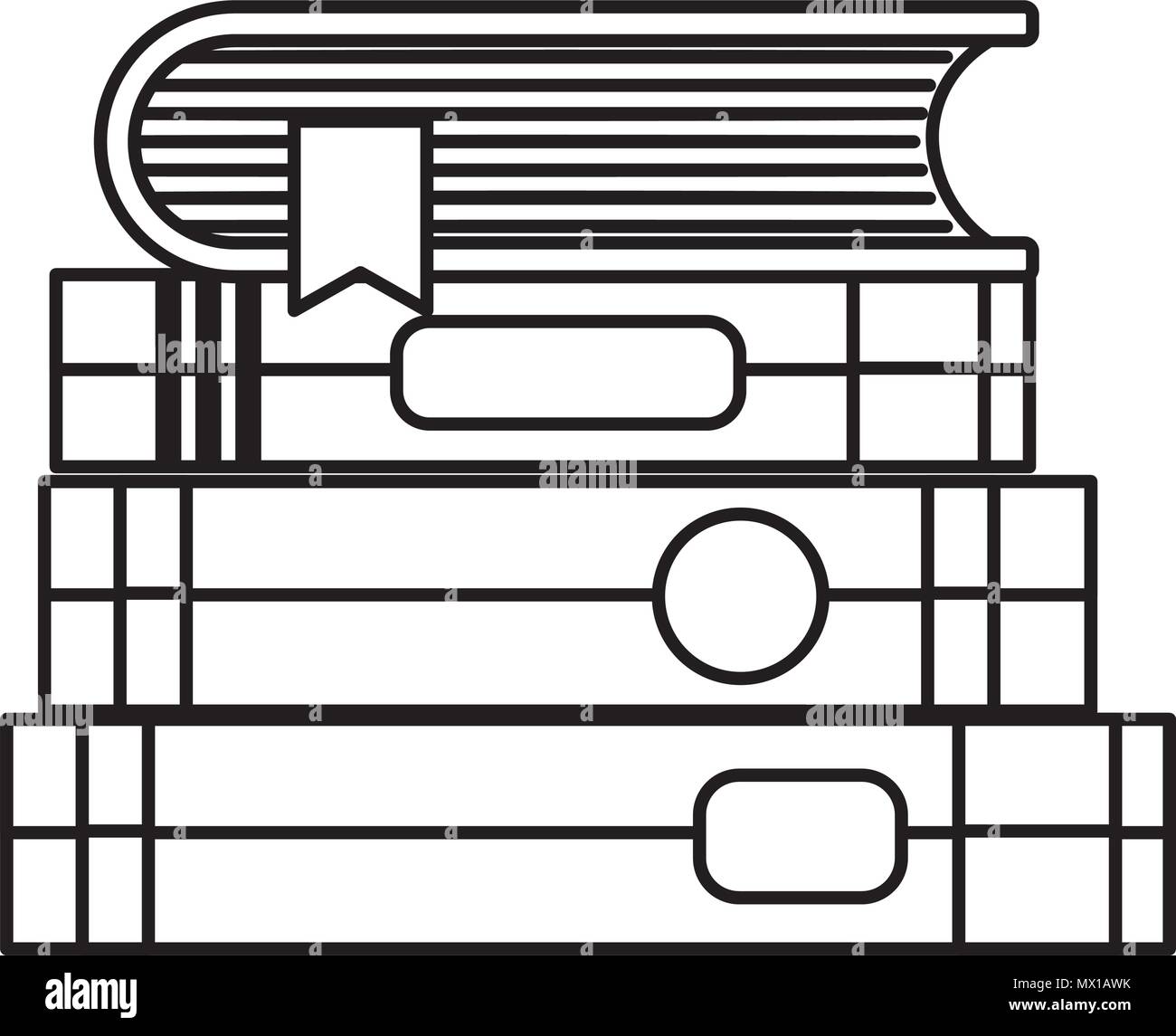 line books papers page information object Stock Vector Image & Art - Alamy