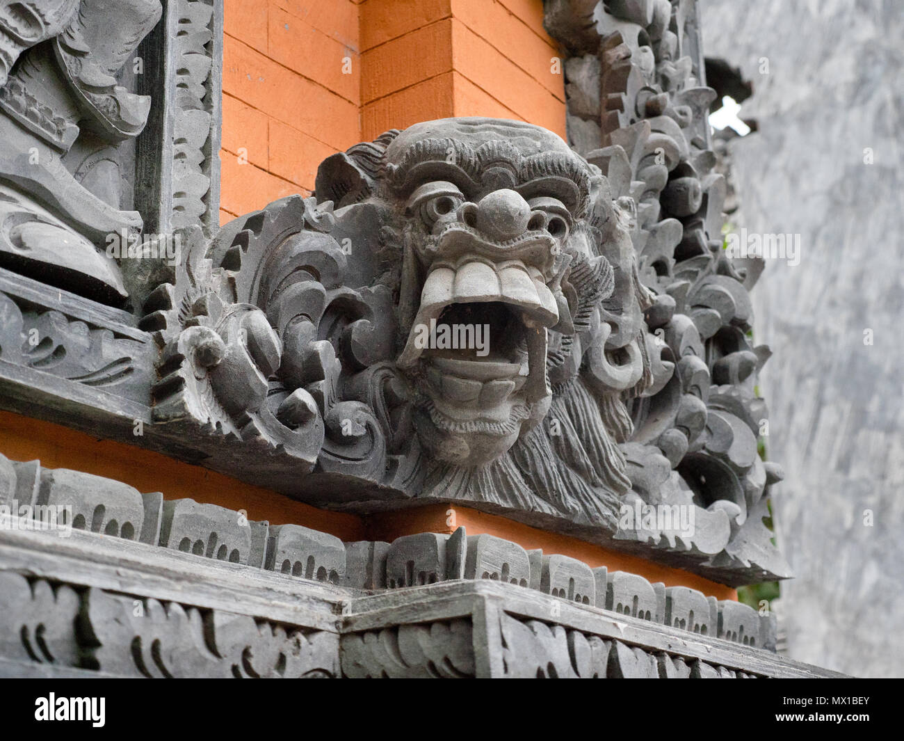 Hindu temple with statues of the gods on Bali island, Indonesia ...