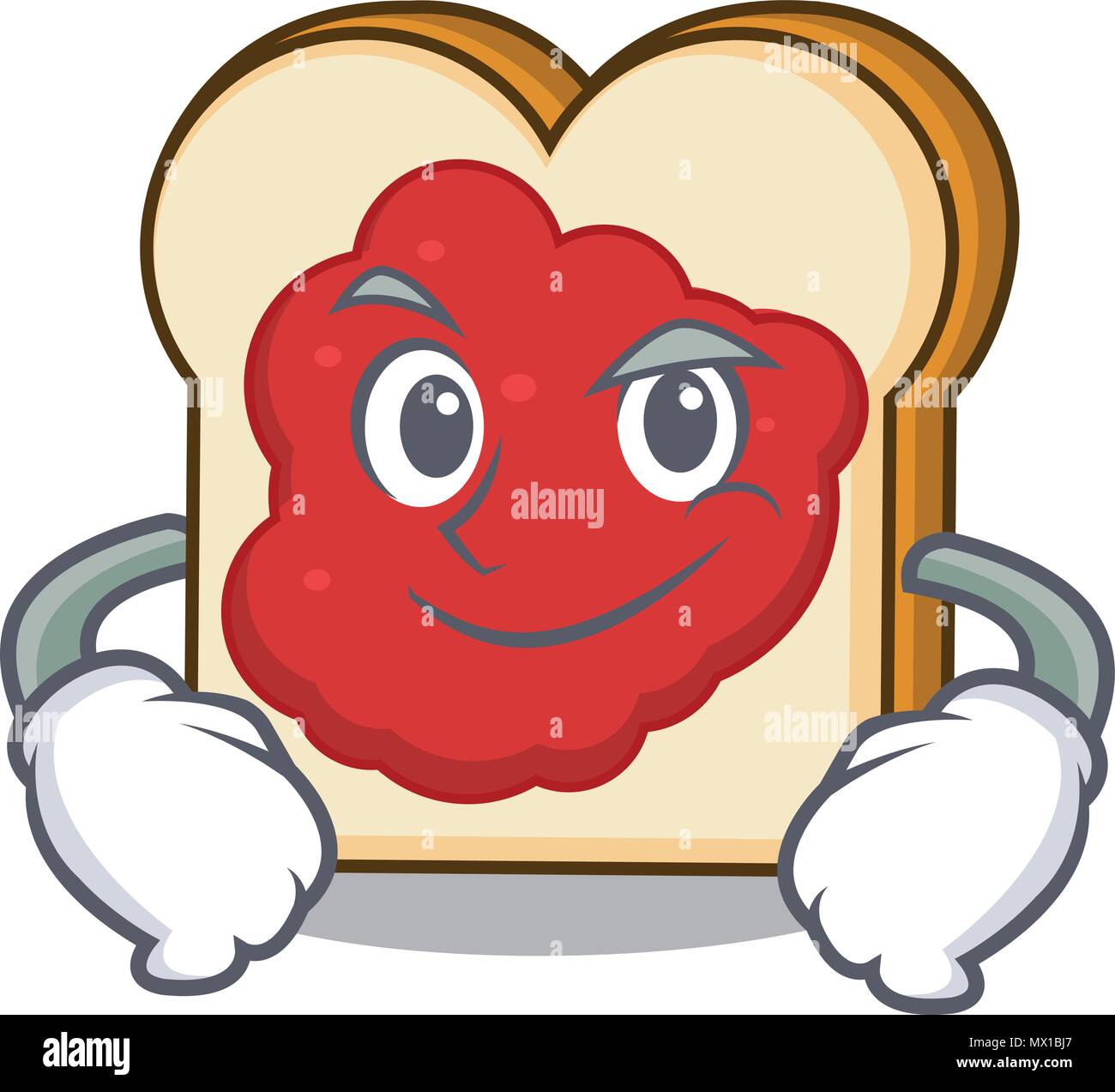 Smiley face bread Stock Vector Images - Alamy