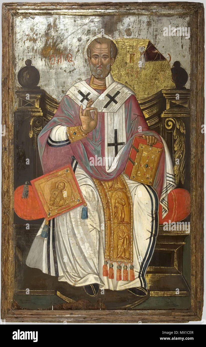 Saint nicholas byzantine icon hi-res stock photography and images - Alamy