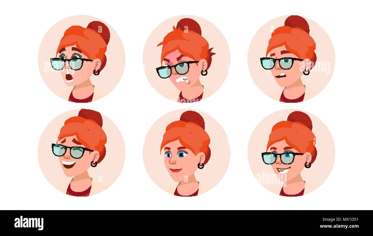 Avatar Icon Woman Vector. Human Emotions. Anonymous Female. Isolated ...