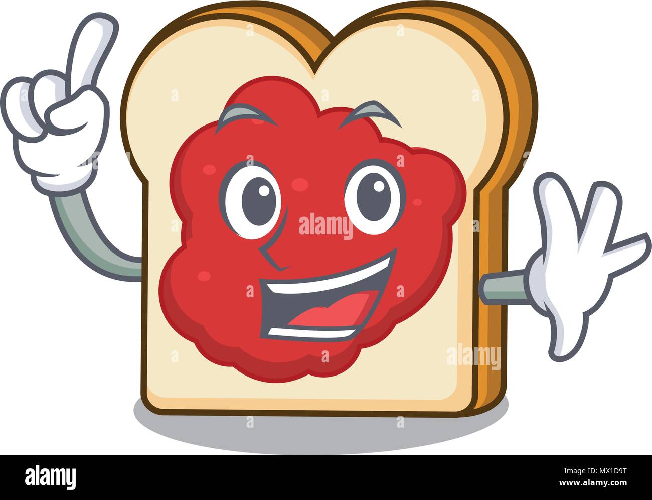 Finger bread with jam mascot cartoon Stock Vector Image & Art - Alamy