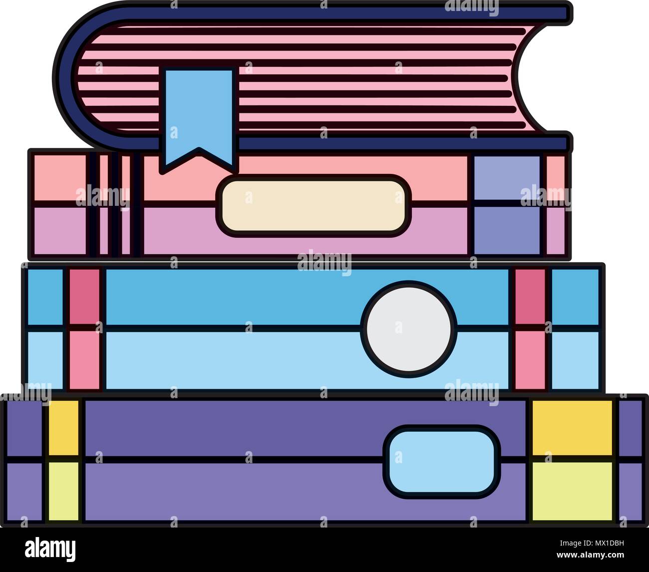 Color books papers page hi-res stock photography and images - Alamy