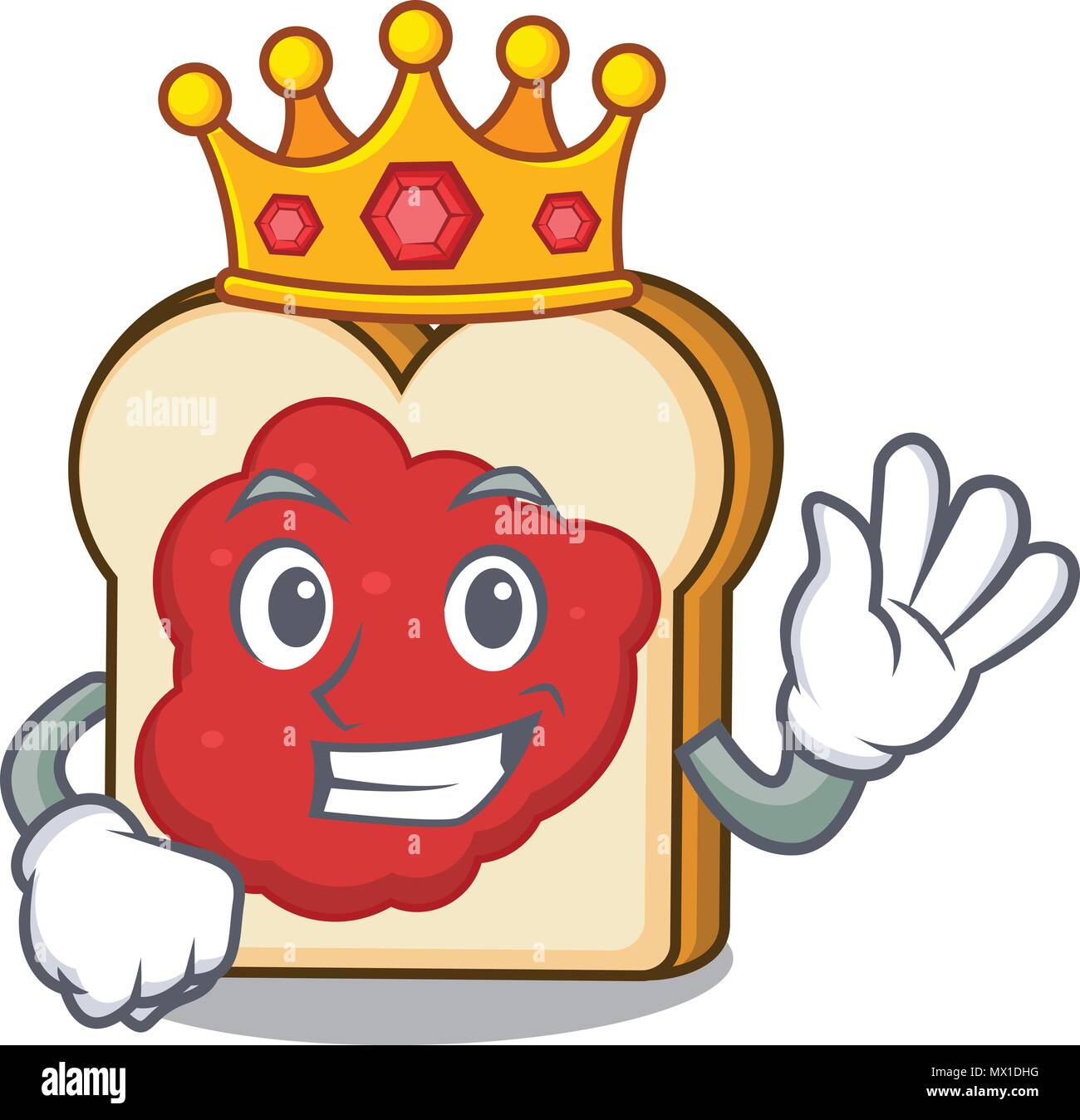 King bread Stock Vector Images - Alamy
