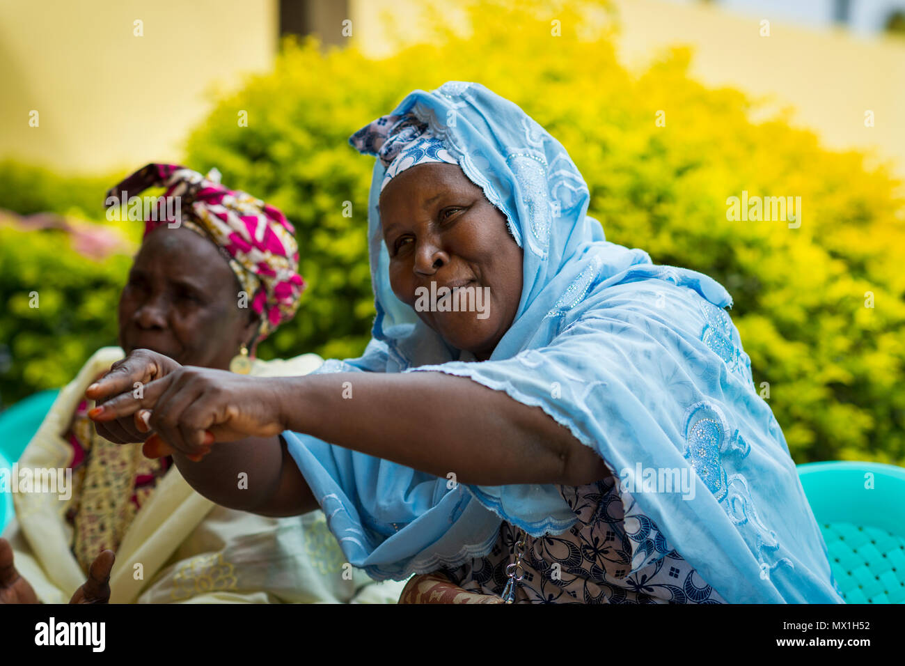 Bissau, Republic of Guinea-Bissau - January 31, 2018: Group of women ...