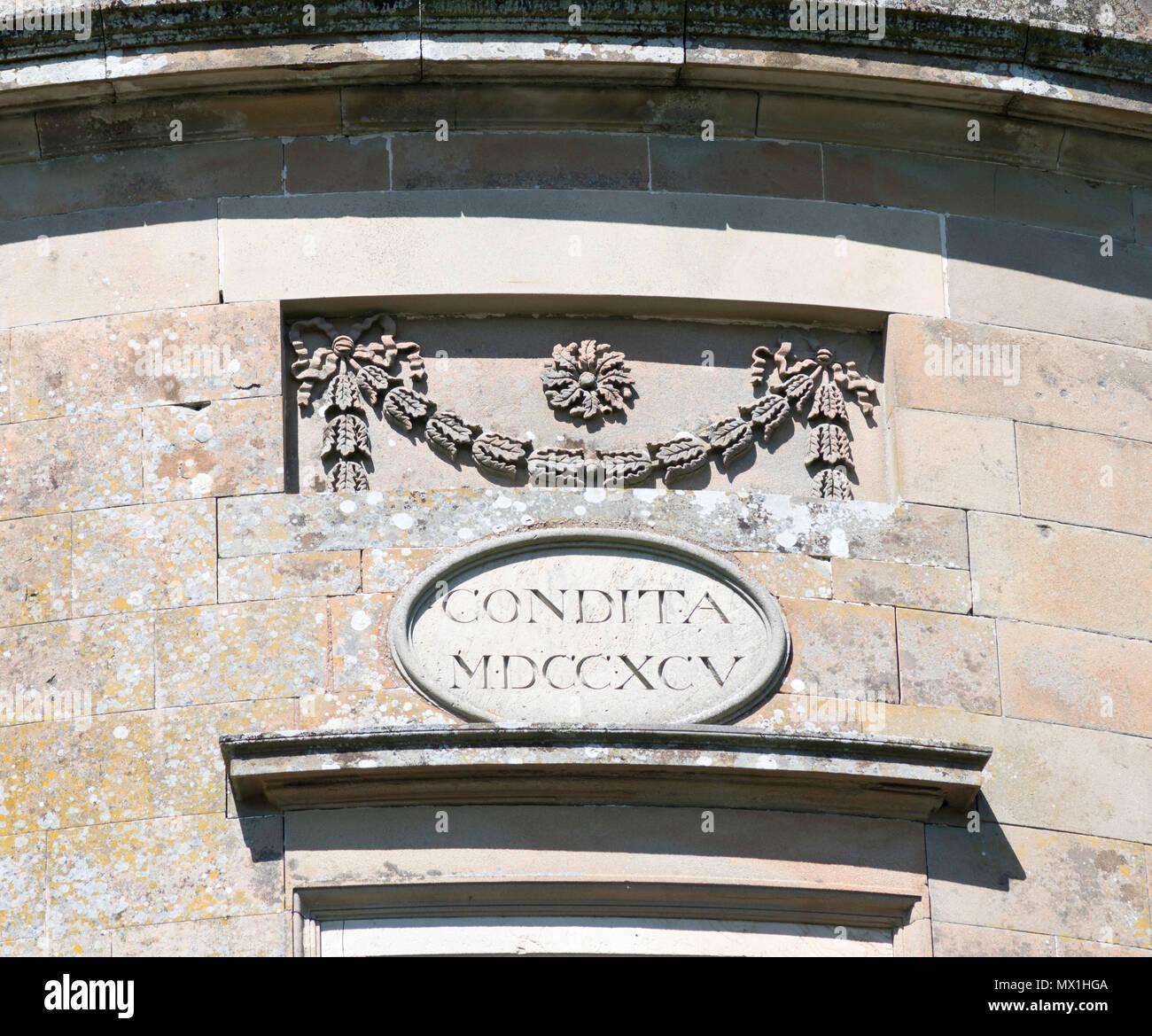 Detail view, founded 1975, The Haining, palladian mansion, Selkirk ...