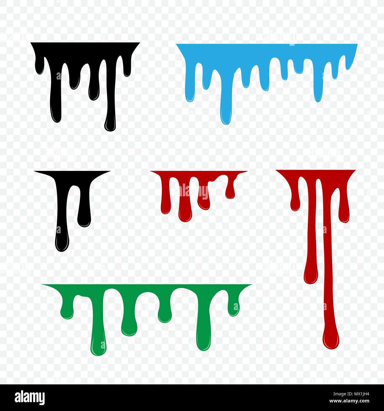 Abstract paint leak liquid black Stock Vector Images - Alamy