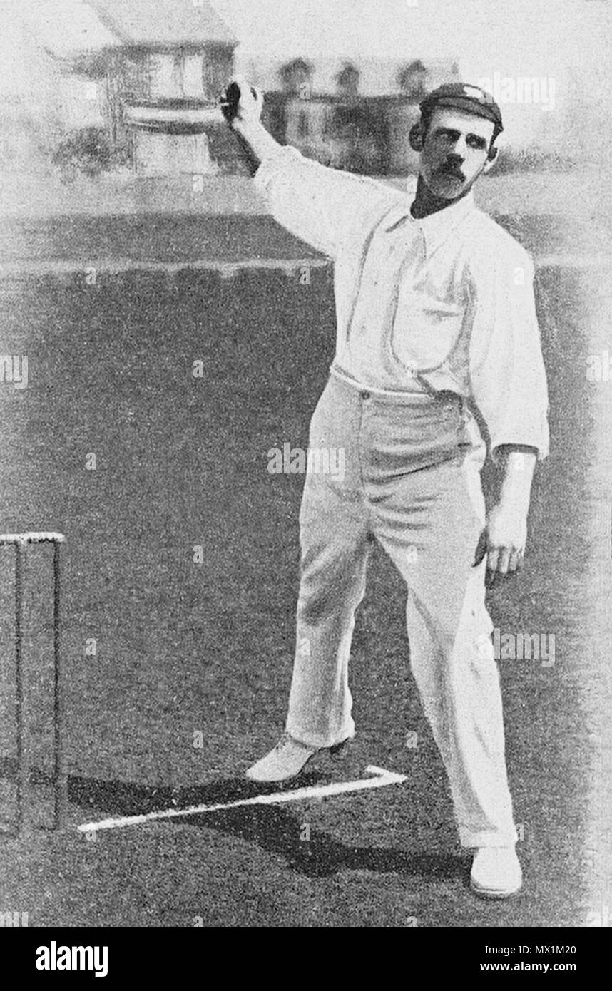 . English: Scan of cricketer Ted Wainwright . 1896. Photo by E Hawkins ...