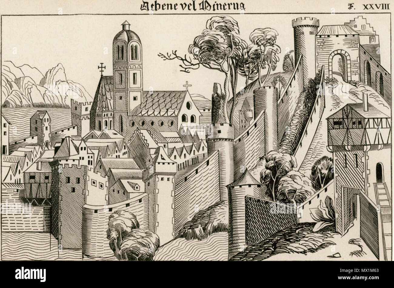 61 Athene vel Minerva, Athènes transformée en bourgade allemande, d ...