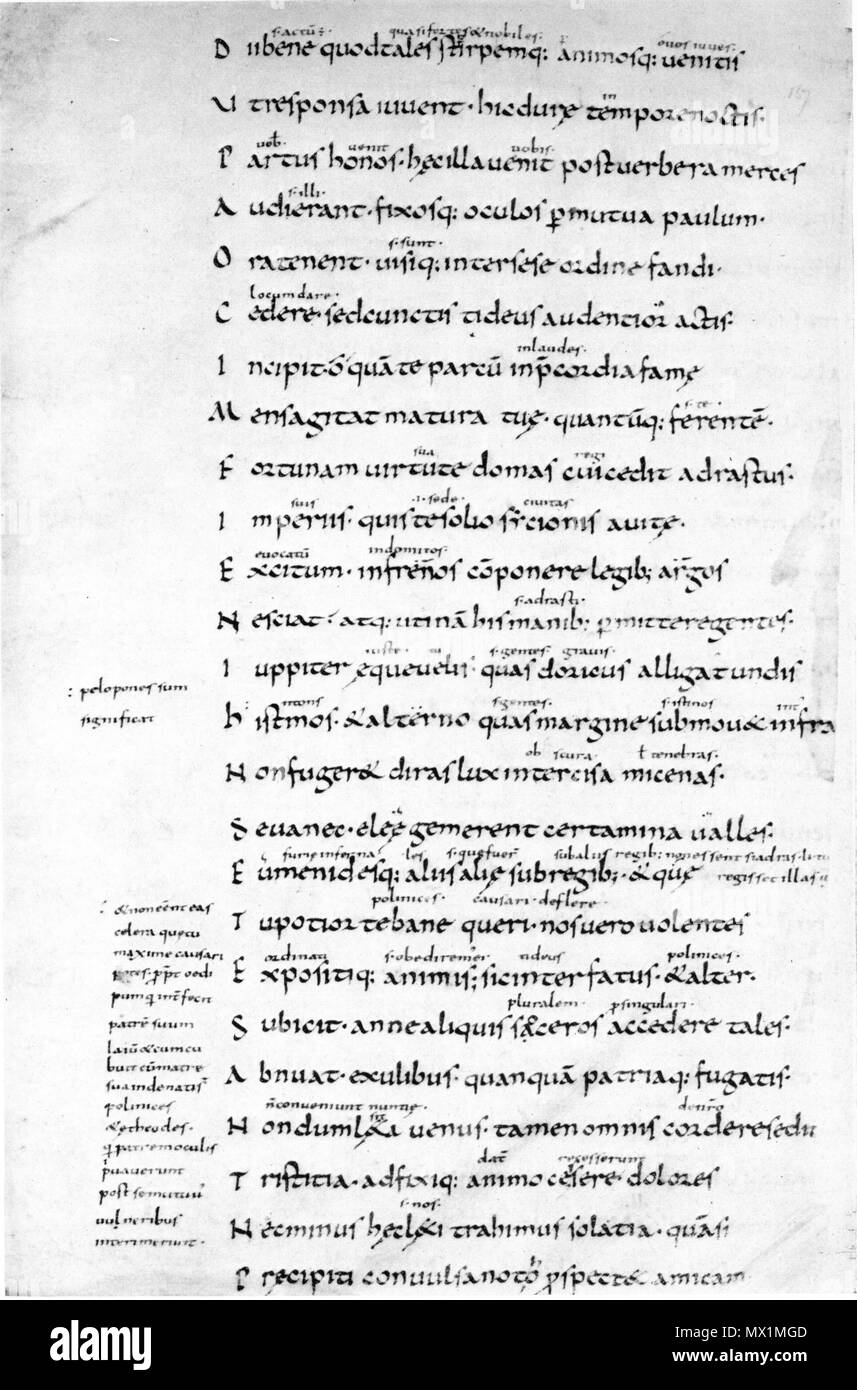 . English: Statius, Thebaid, in ms. Worcester, Cathedral Library, Q. 8 ...