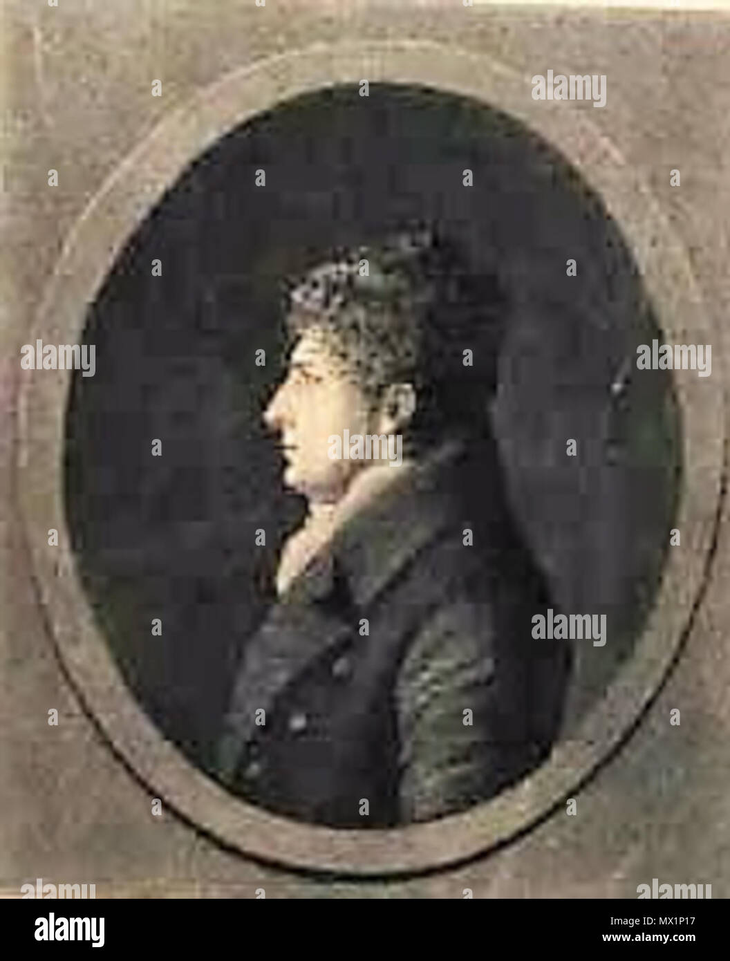 . English: Rantzau, Christian Ditlev Carl, from: Danish portraits, The ...