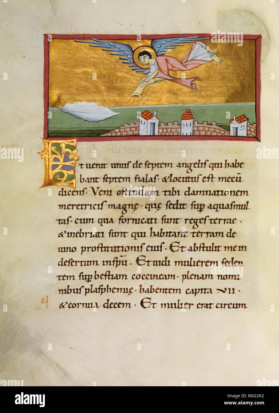 . The seventh vial. Folio 41v of the Bamberg Apocalypse 70 ...