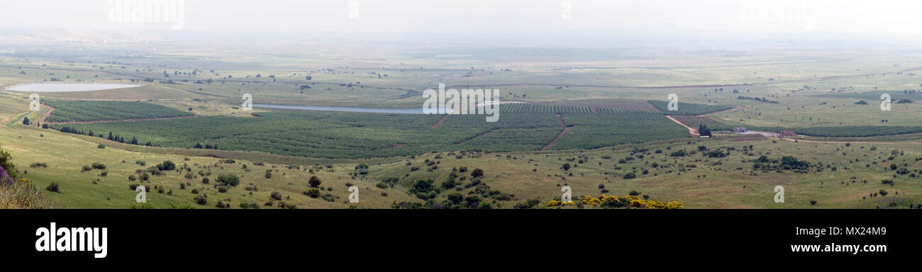 View from Golan Heights in Israel Stock Photo - Alamy