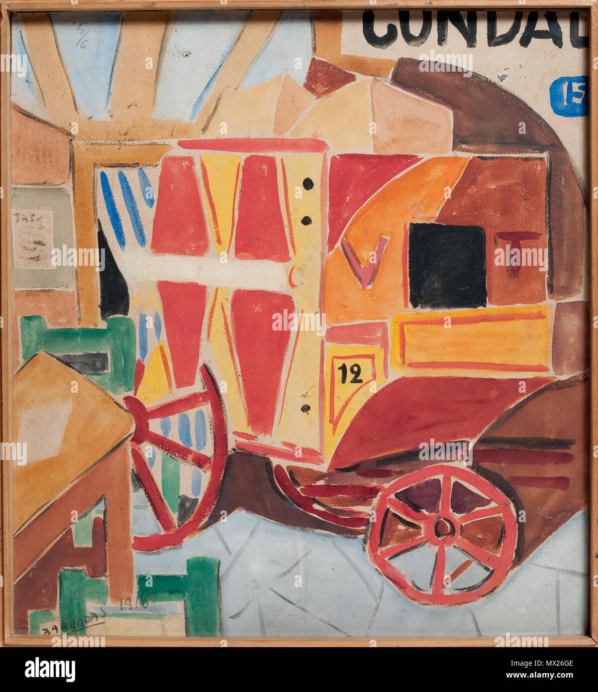 . Español: Obra '' del pintor uruguayo Rafael Barradas (1890-1929) Óleo ...