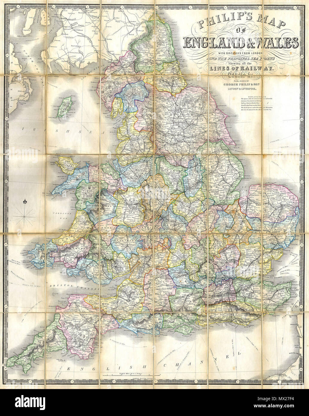 Victorian map england hi-res stock photography and images - Alamy