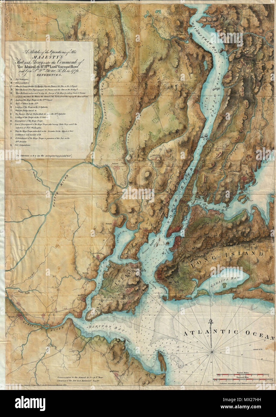 Map of sandy hook hi-res stock photography and images - Alamy