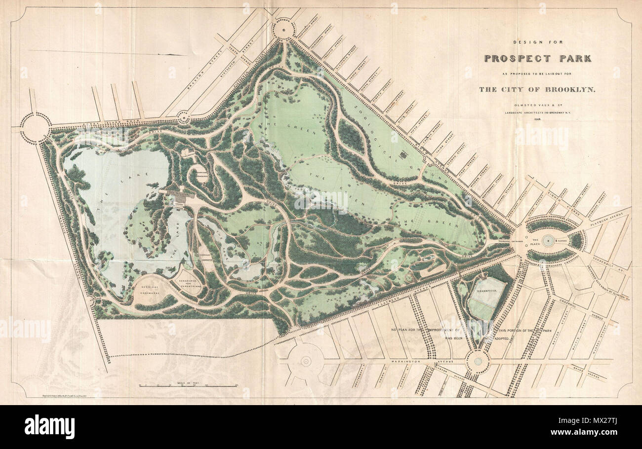 Map of prospect park hi-res stock photography and images - Alamy
