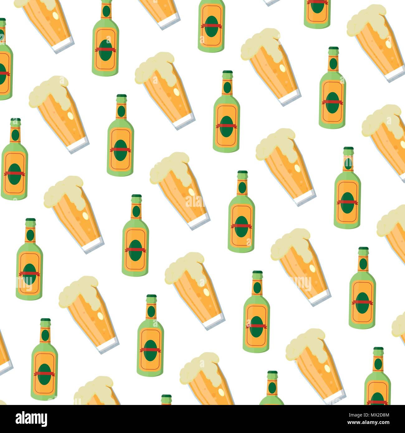 schnapps liquor bottle and beer glass background Stock Vector Image ...