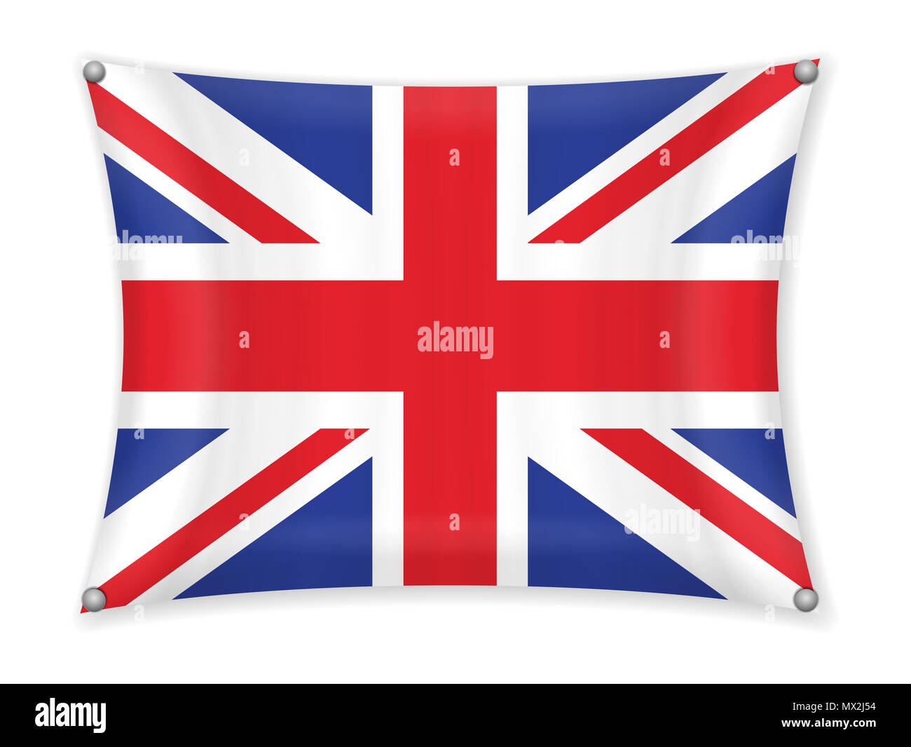 Waving a british flag Cut Out Stock Images & Pictures - Alamy