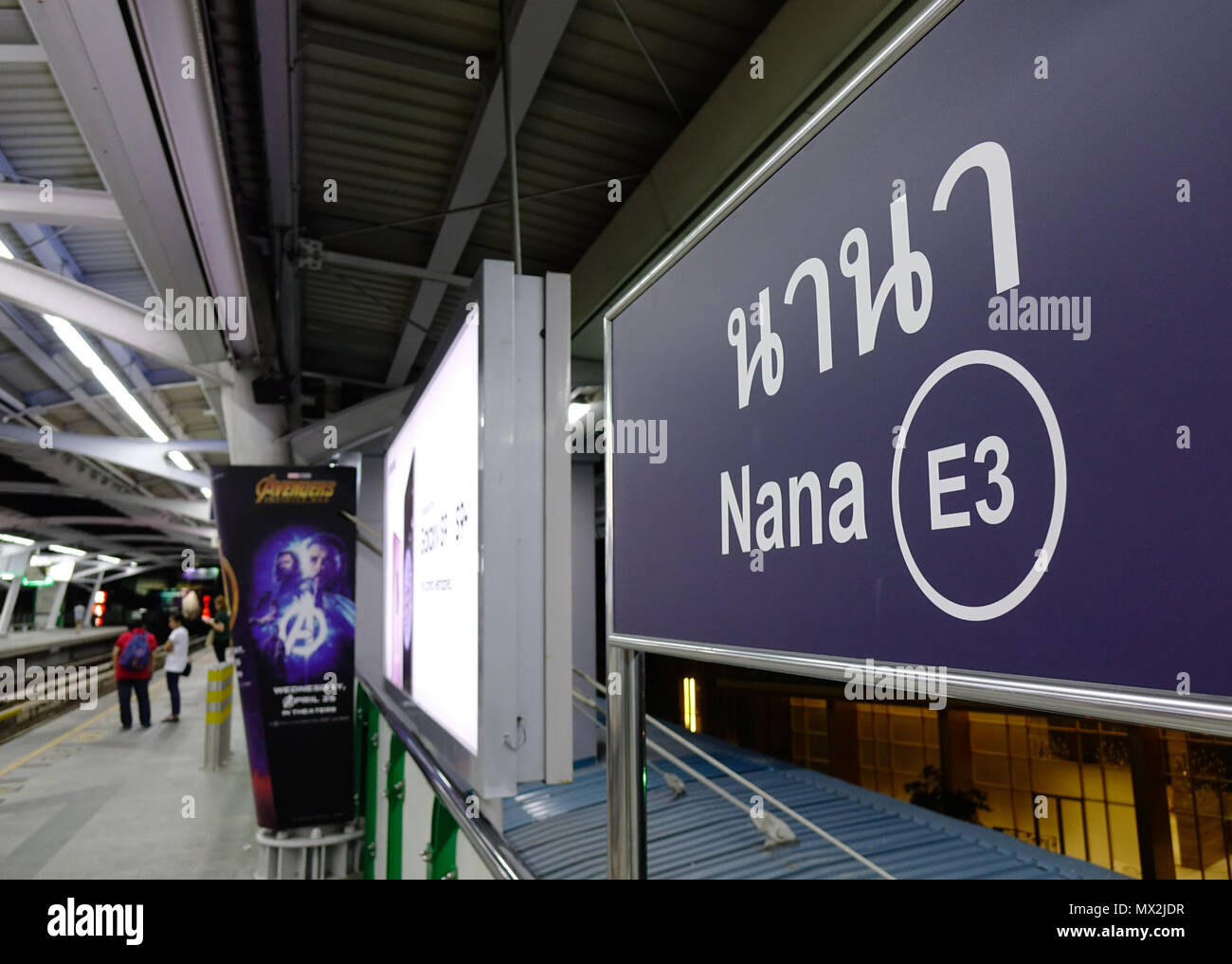 Bangkok, Thailand - Apr 21, 2018. Nana BTS Station in Bangkok, Thailand ...