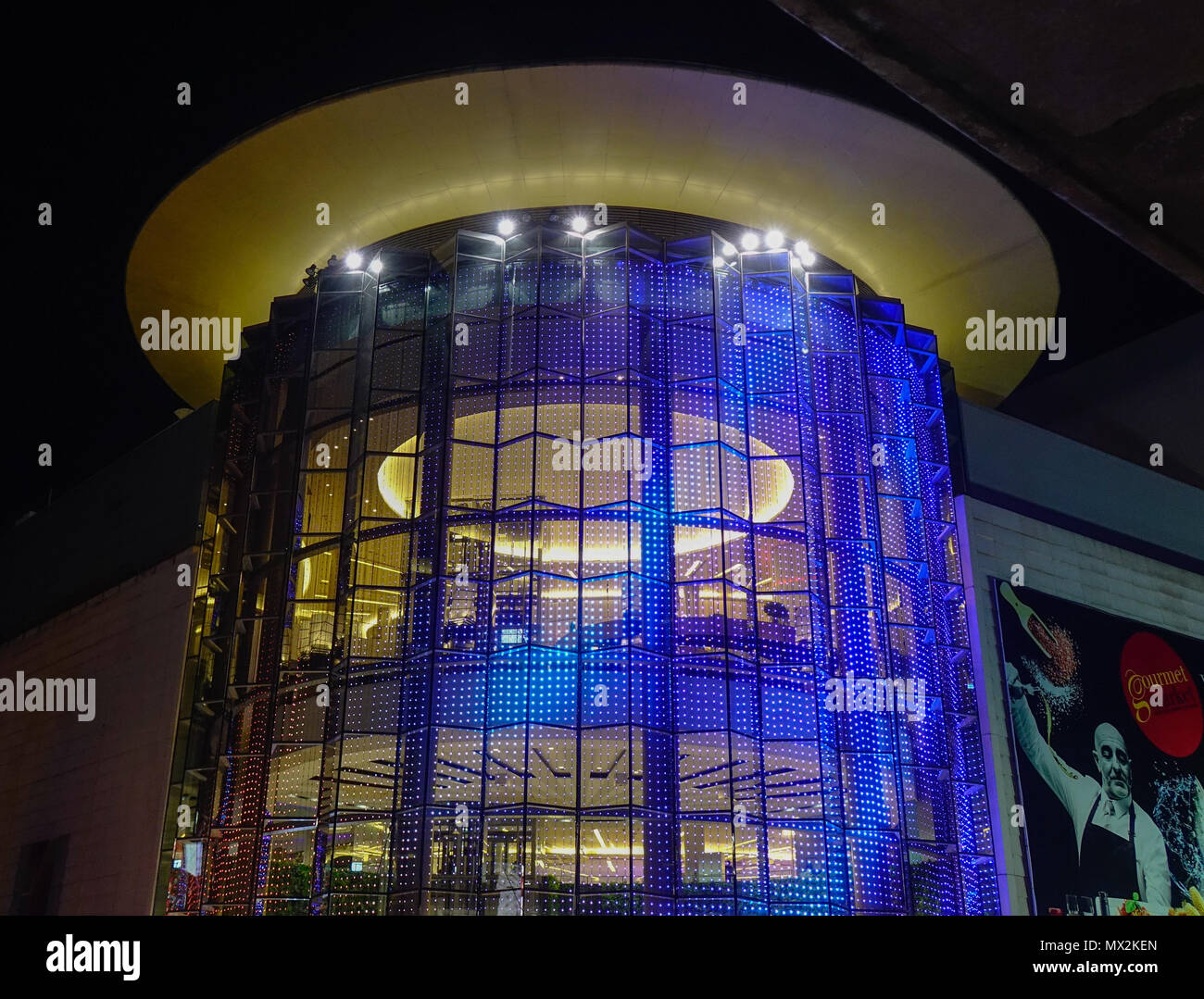 Bangkok, Thailand - Apr 20, 2018. Siam Paragon Building at night in ...