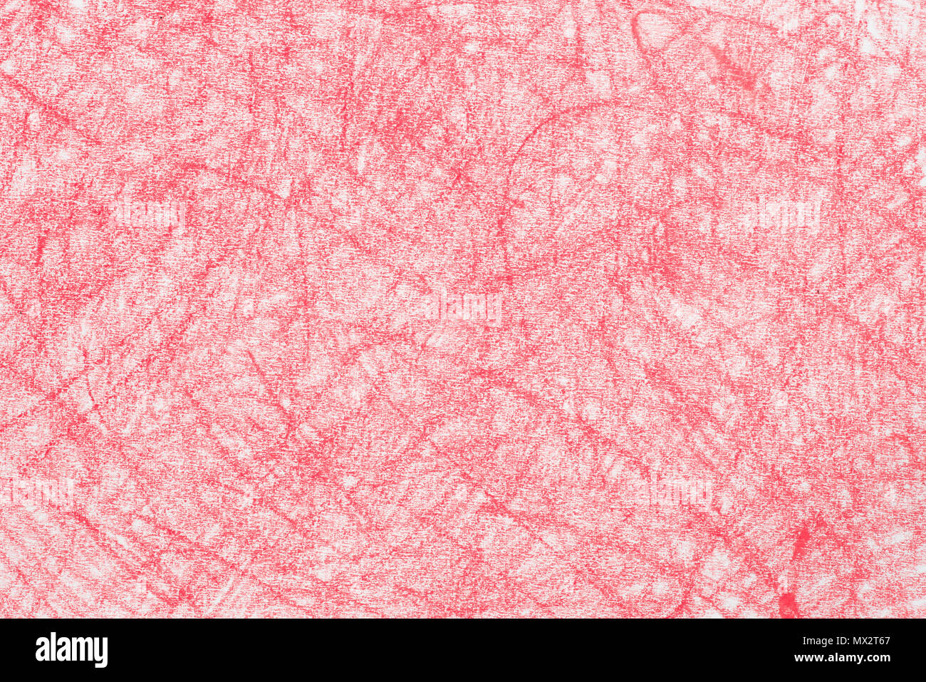 red color crayon doodles on paper background texture Stock Photo - Alamy