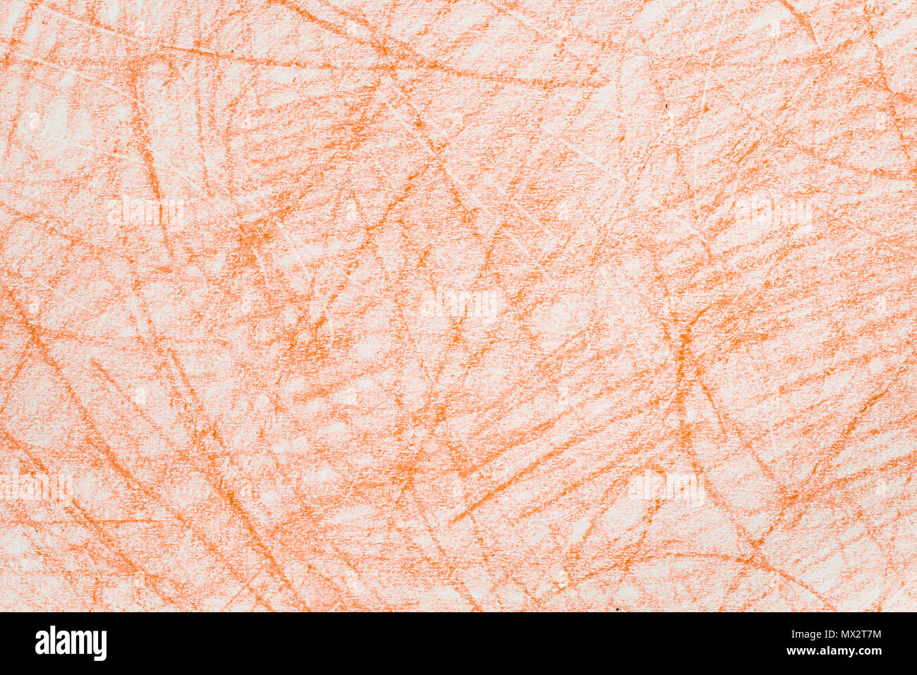 orange color crayon doodles on paper background texture Stock Photo - Alamy