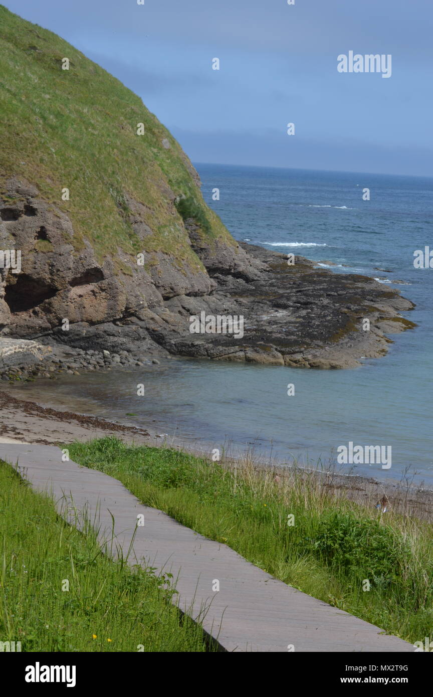 A landscape of a view of a beach in Aberdeen Stock Photo - Alamy