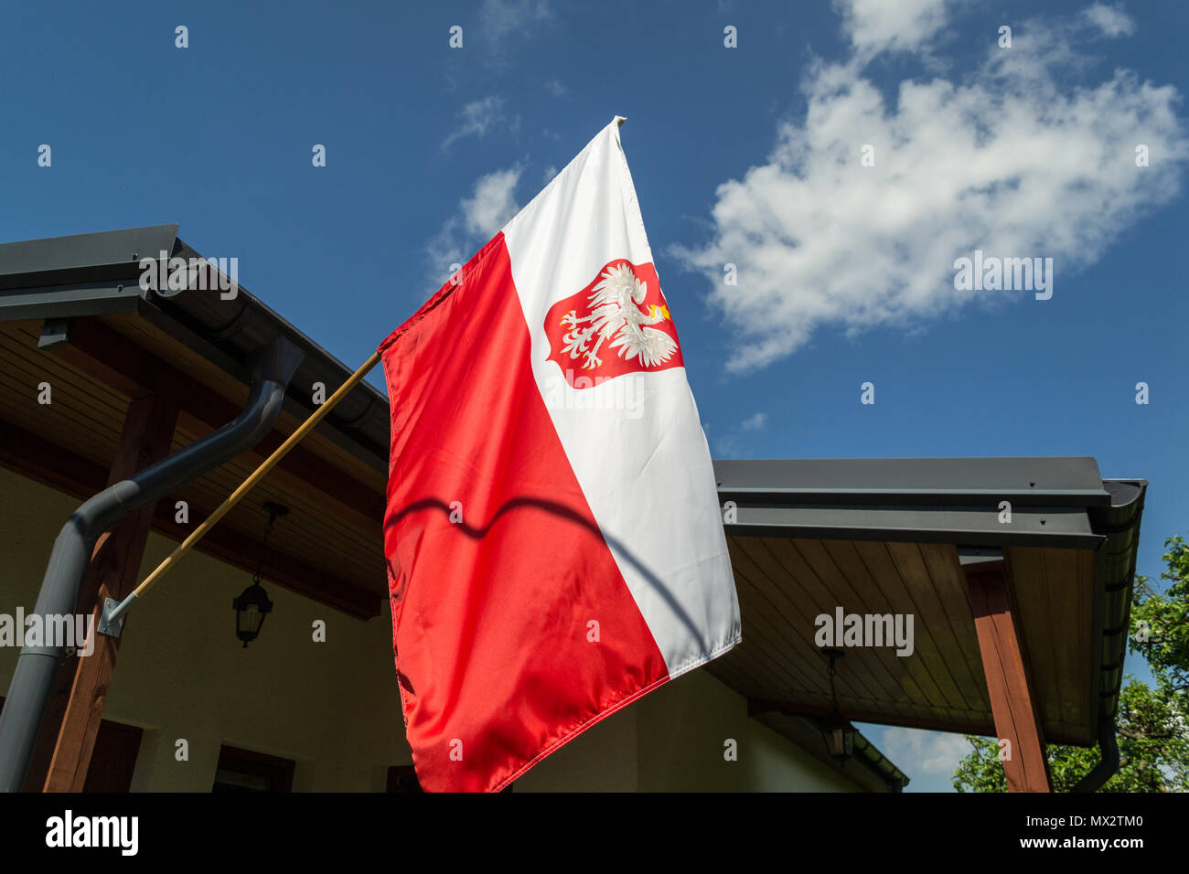Poland flag eagle hi-res stock photography and images - Alamy