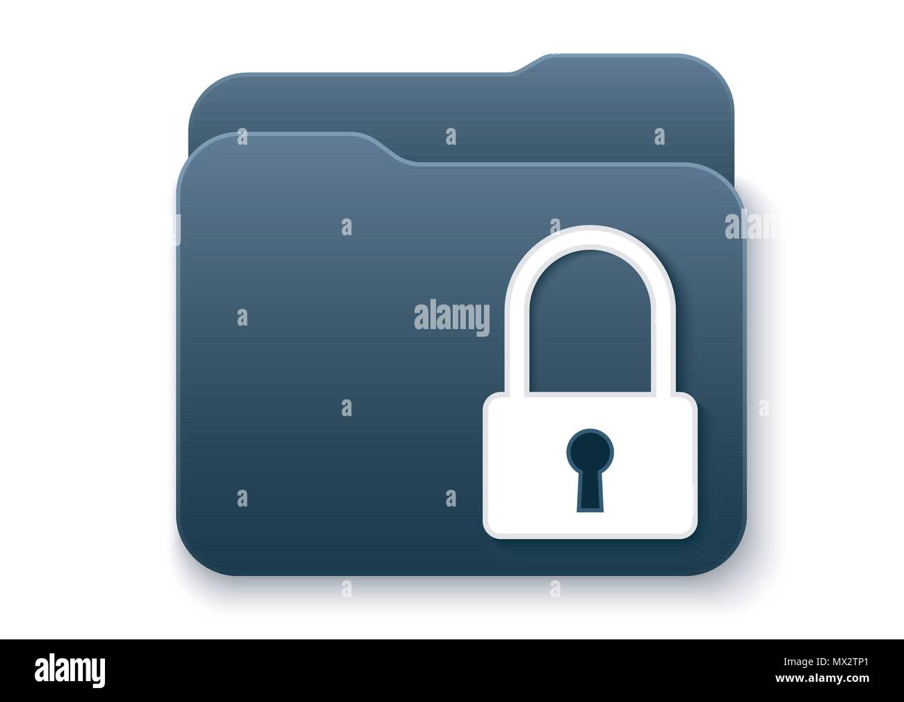 vector design of folder protection icon Stock Vector Image & Art - Alamy