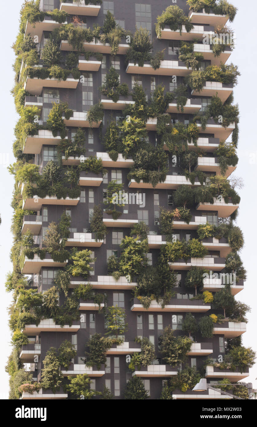 MILAN, ITALY, June 10, 2017: Skyscraper Vertical Forest (Vertical ...