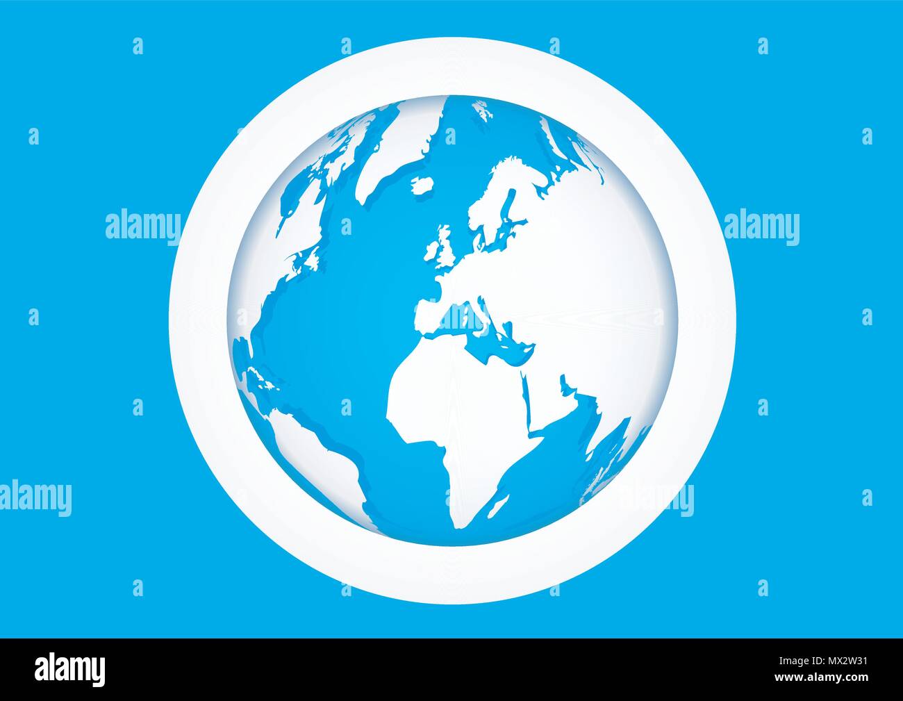 vector design of globe circle maps Stock Vector Image & Art - Alamy