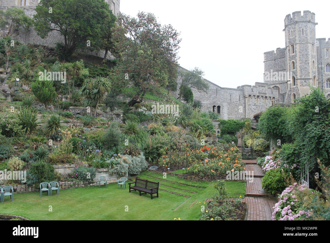 Lawn in Windsor Castle Stock Photo - Alamy